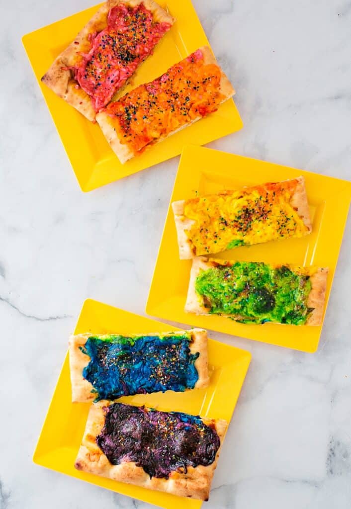 Rainbow Glitter Unicorn Pizza