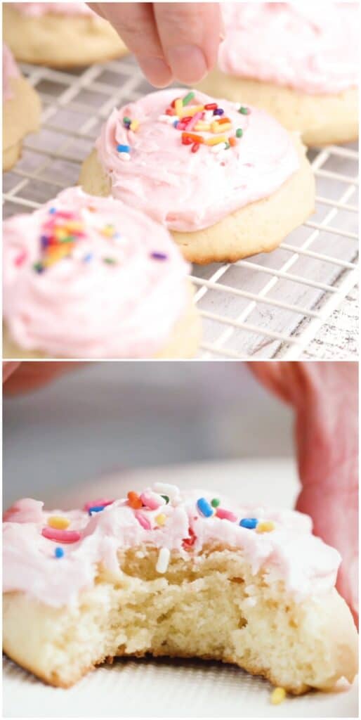 Soft Vanilla Cookies | Best Soft Baked Frosted Sugar Cookie Recipe