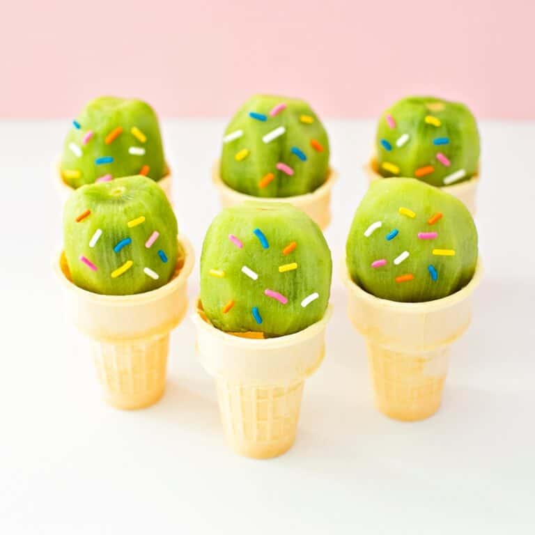 Cactus Kiwi Fruit Ice Cream Cones