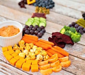 Halloween Witch Fruit and Veggie Snack Tray