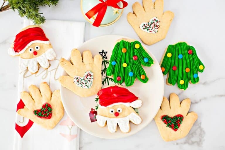 Fun Christmas Cookies | Handprint Sugar Cookies for the Holidays