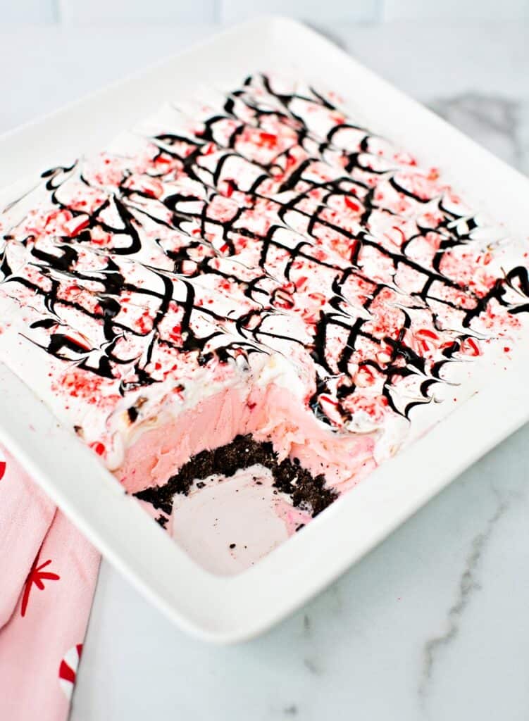 Peppermint Ice Cream Cake Recipe │ Quick, Simple & Delicious