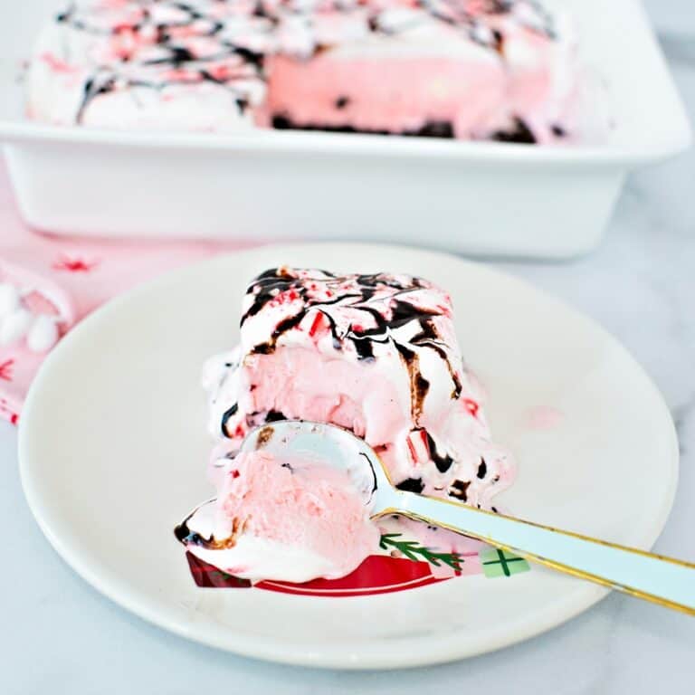 Peppermint Ice Cream Cake Recipe │ Quick, Simple & Delicious