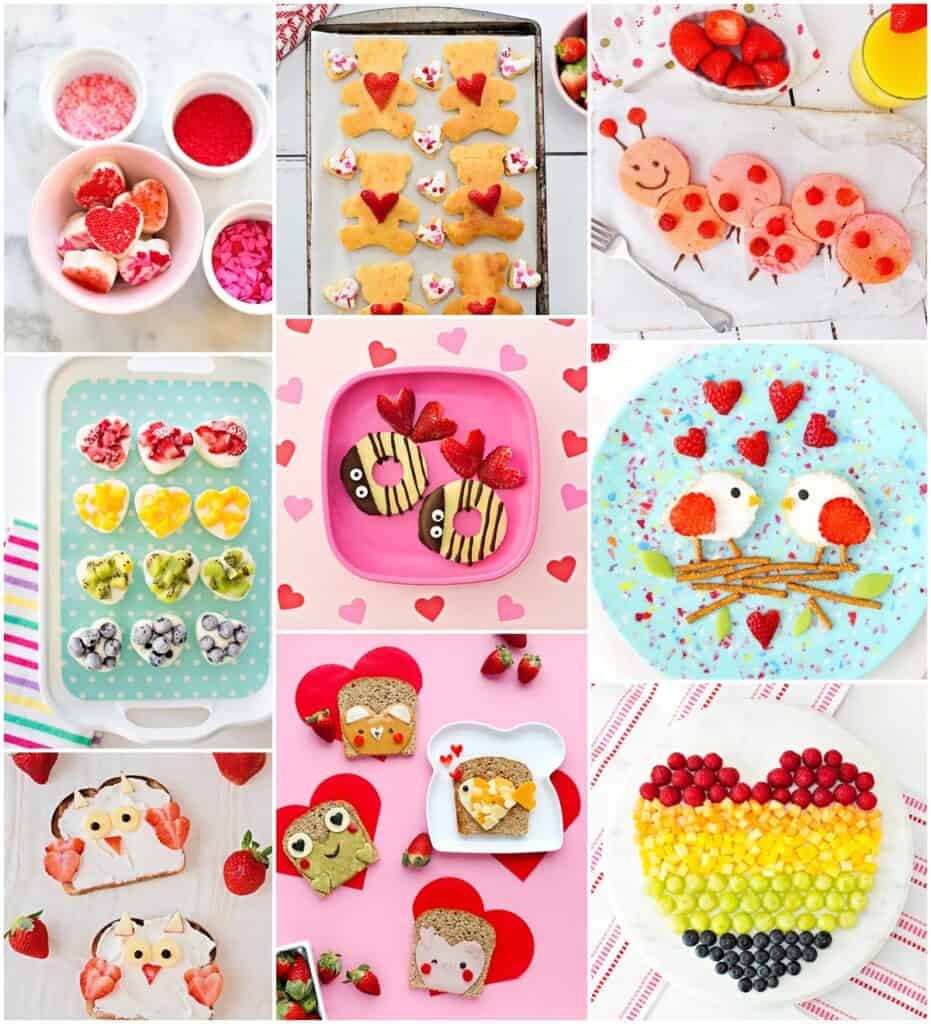 Rainbow Fruit Heart Healthy Valentine Snack