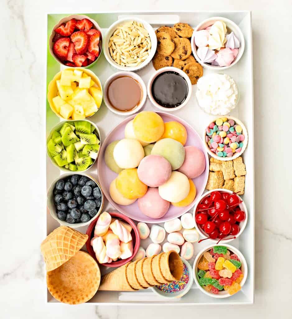 Mochi Ice Cream Sundae Bar