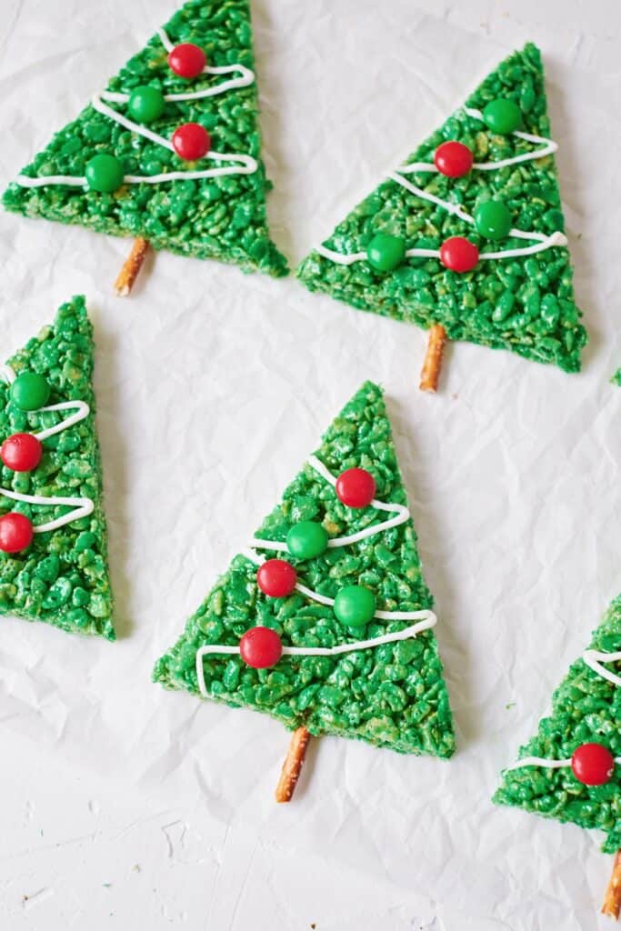 Rice Krispie Christmas Trees - Cute Christmas Treat for Kids