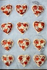 Heart Shaped Pizza - Cute Valentine lunch idea for kids.