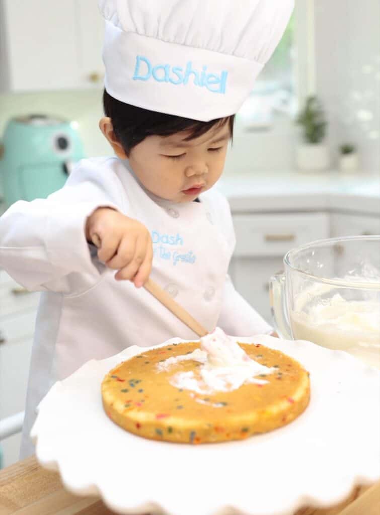 Molly Yeh's Sprinkles Cake - the perfect Funfetti cake even kids can make!