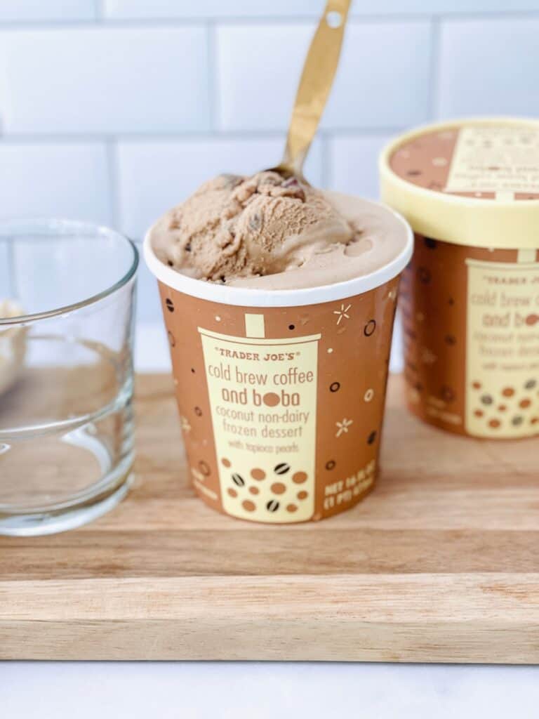 This Is What Trader Joe's Cold Brew Coffee Boba Ice Cream Taste Like.