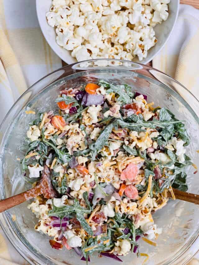 Popcorn Salad Recipe - Inspired by Molly Yeh's Viral Salad