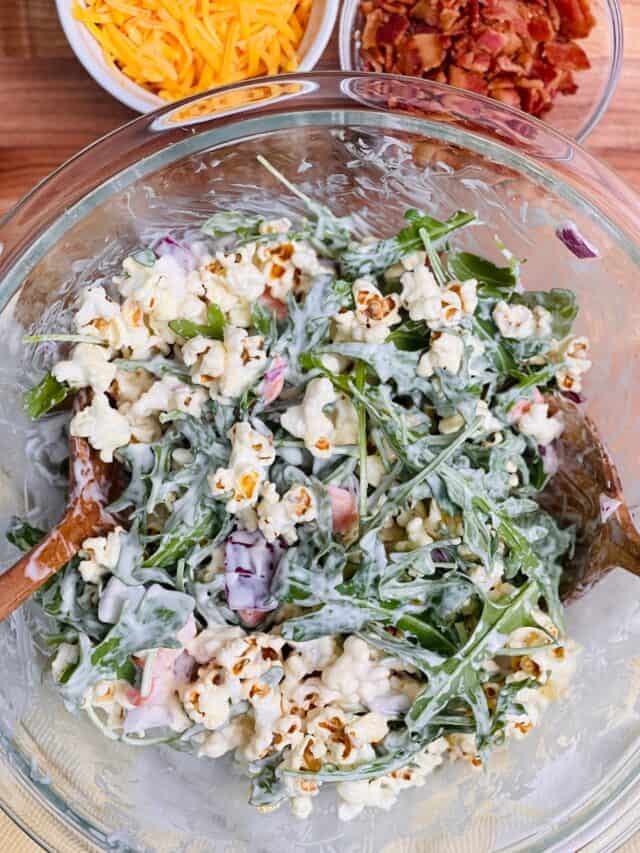 Popcorn Salad Recipe - Inspired by Molly Yeh's Viral Salad