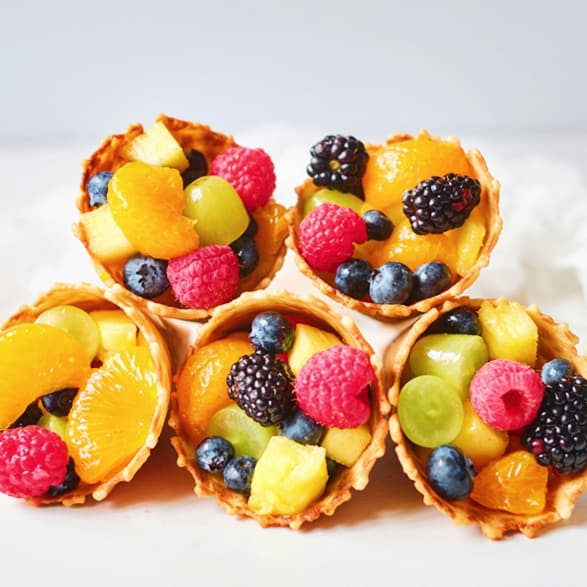 Rainbow Fruit Cones - Healthy Summer Snack for Kids