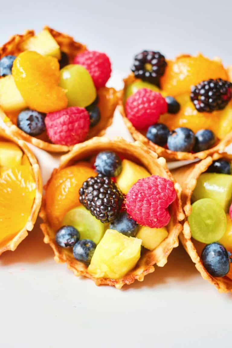 Rainbow Fruit Cones - Healthy Summer Snack for Kids