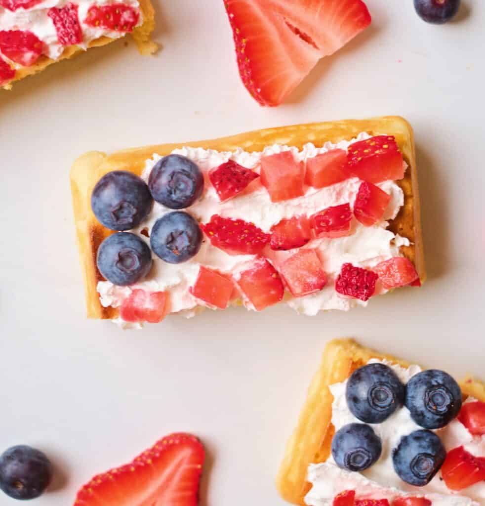 These Patriotic Flag Waffles Make a Cute Festive Treat!