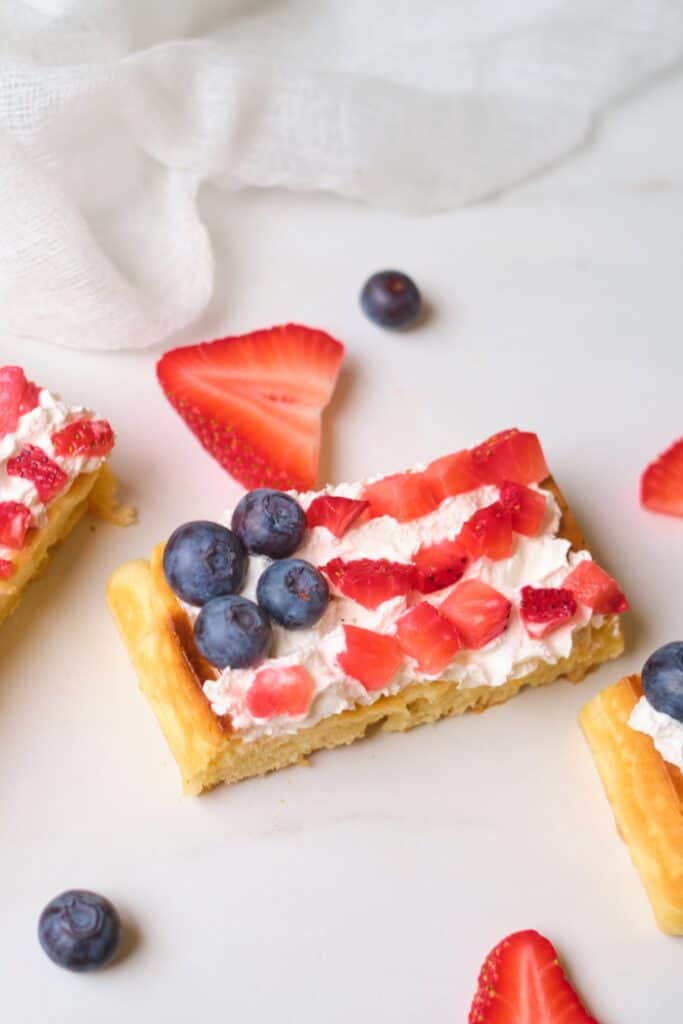 These Patriotic Flag Waffles Make a Cute Festive Treat!