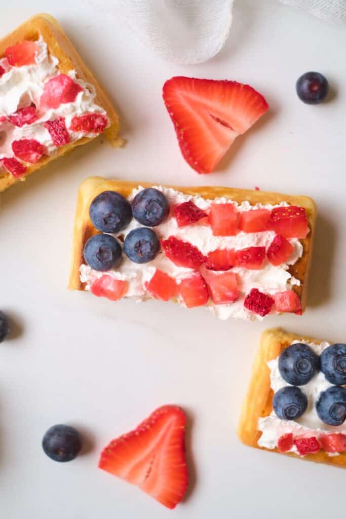 These Patriotic Flag Waffles Make a Cute Festive Treat!