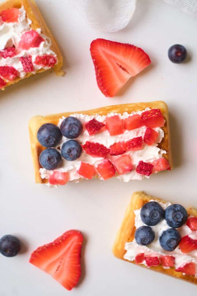 These Patriotic Flag Waffles Make a Cute Festive Treat!