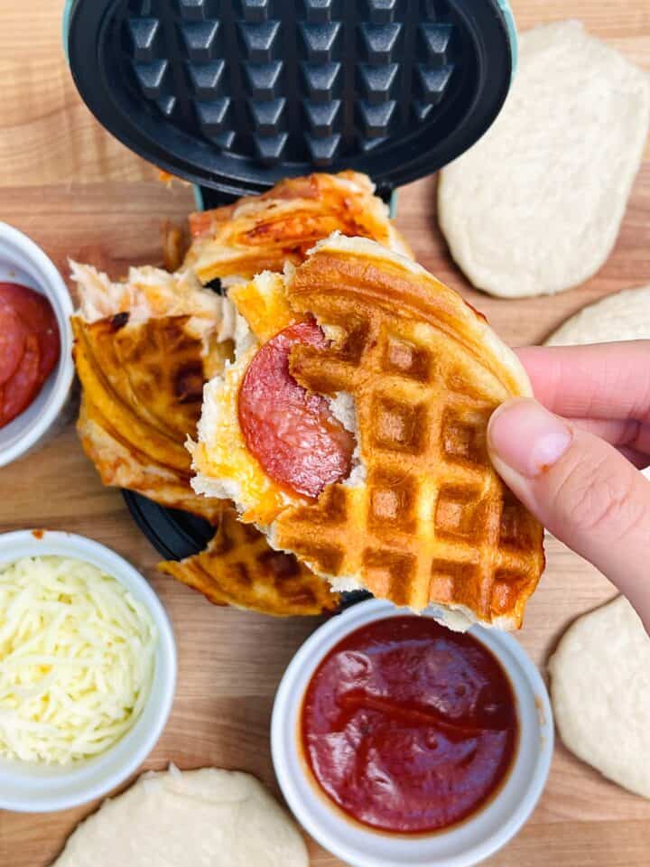 This Biscuit Waffle Pizza Combines Two Favorite Foods In One Delicious Meal