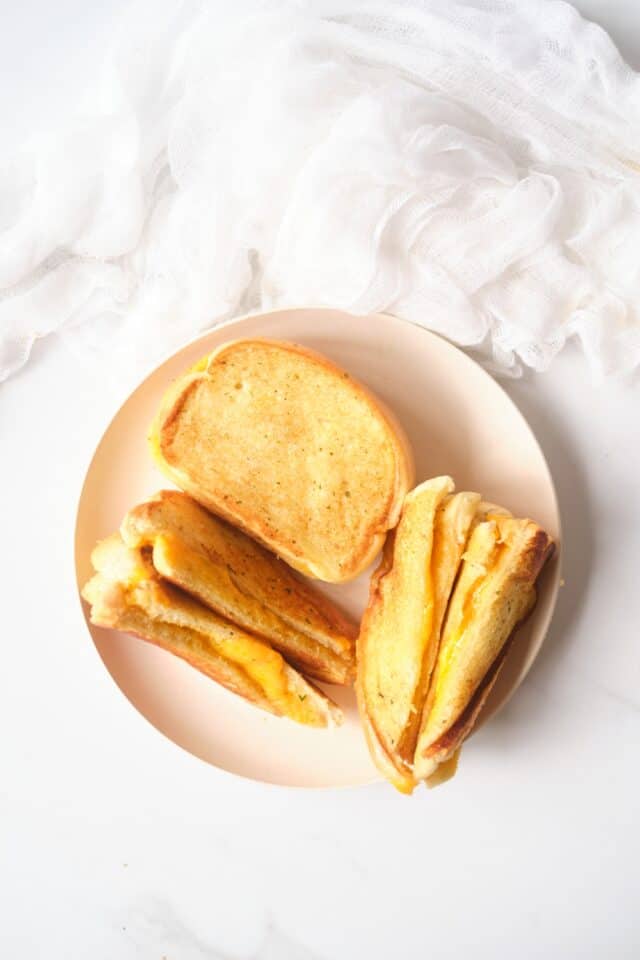 Garlic Bread Grilled Cheese - The Perfect Sandwich Hack