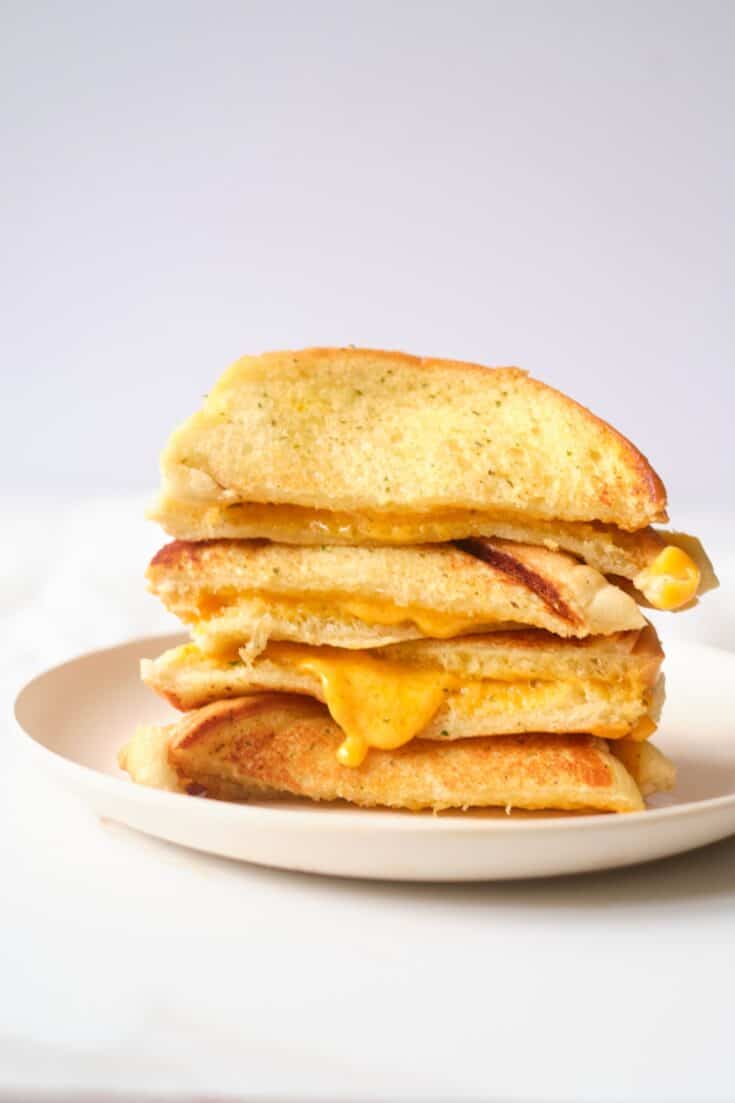 Garlic Bread Grilled Cheese - The Perfect Sandwich Hack