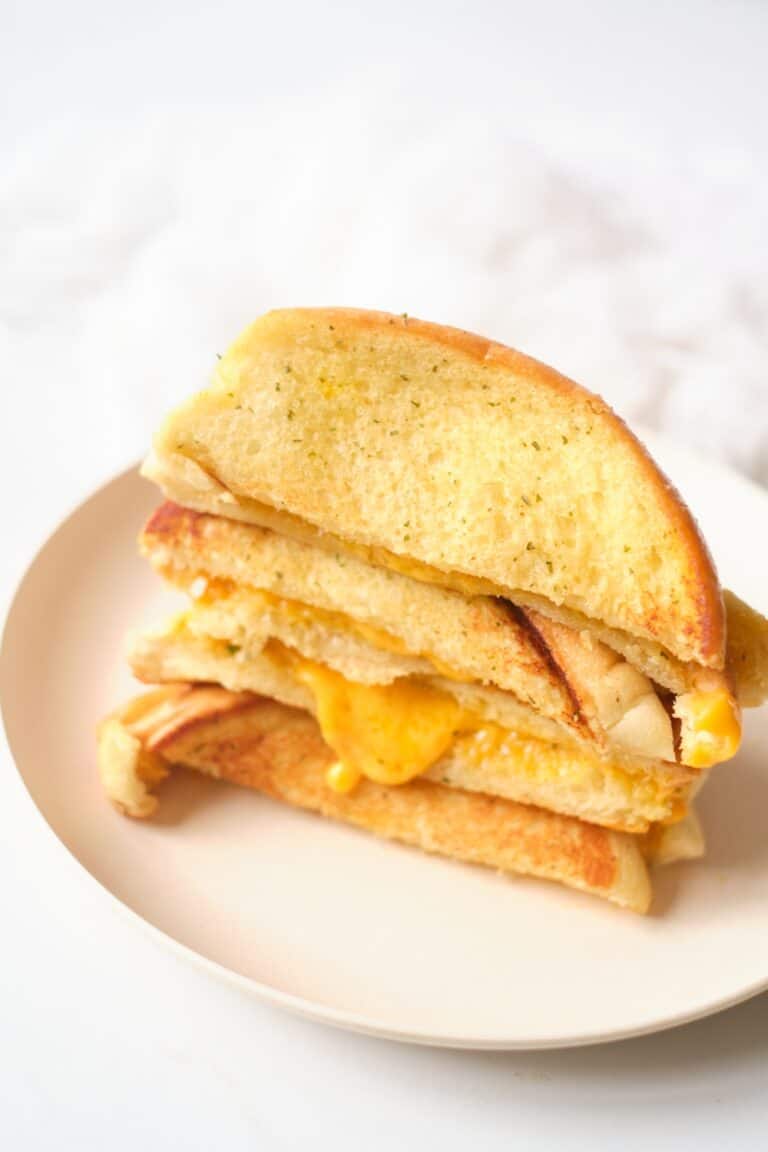 Garlic Bread Grilled Cheese - The Perfect Sandwich Hack