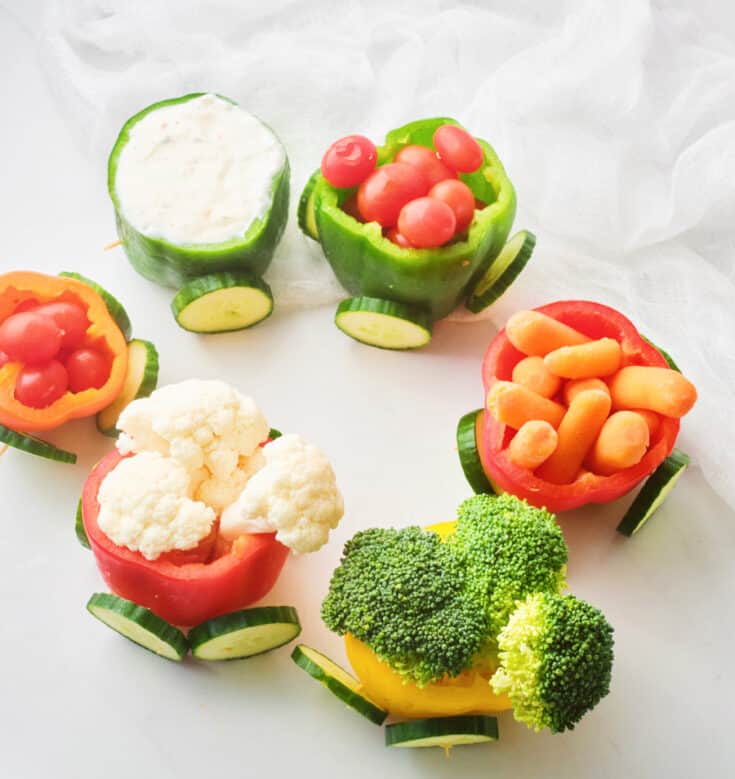 This Adorable Veggie Pepper Train is the Ultimate Healthy Snack For Kids