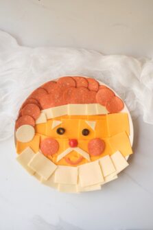 Easy Santa Christmas Cheese Board