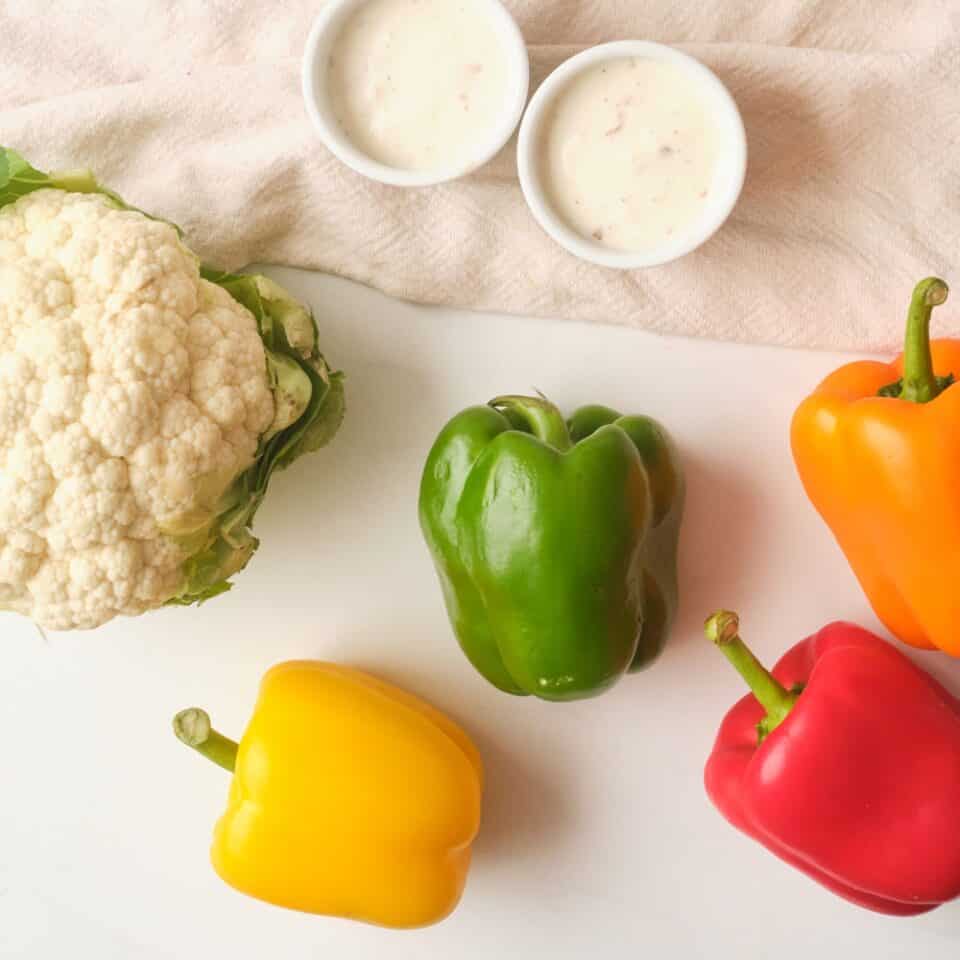 Easy Rainbow Veggie Snack