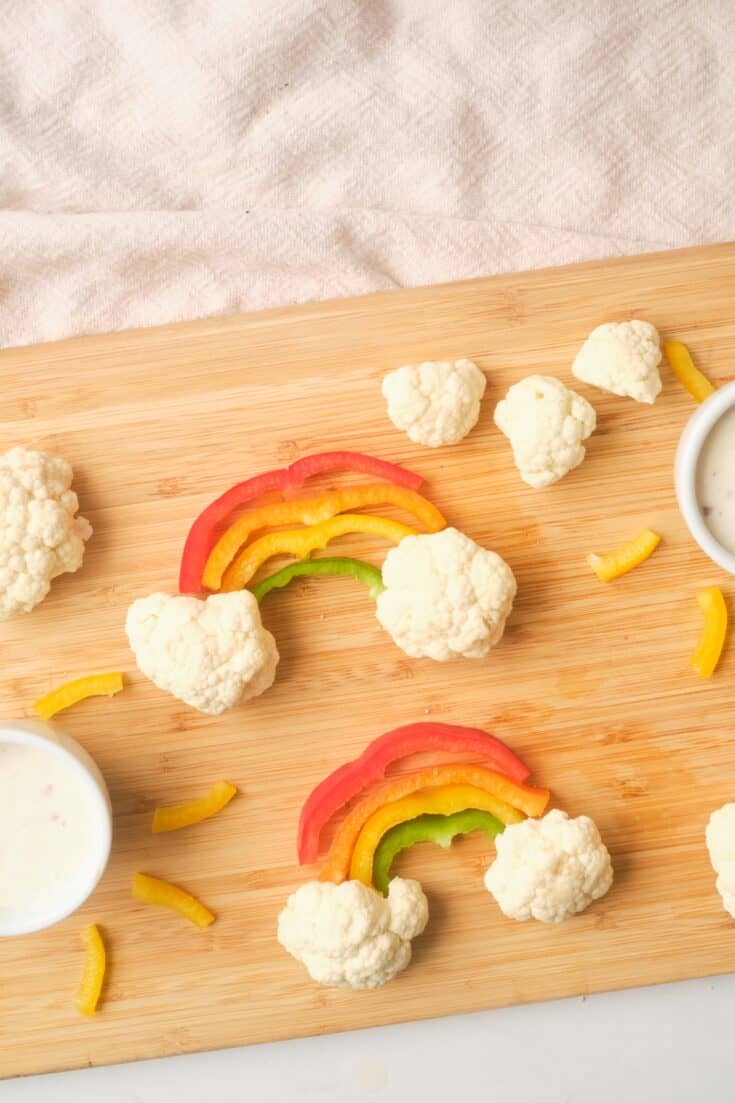 Easy Rainbow Veggie Snack