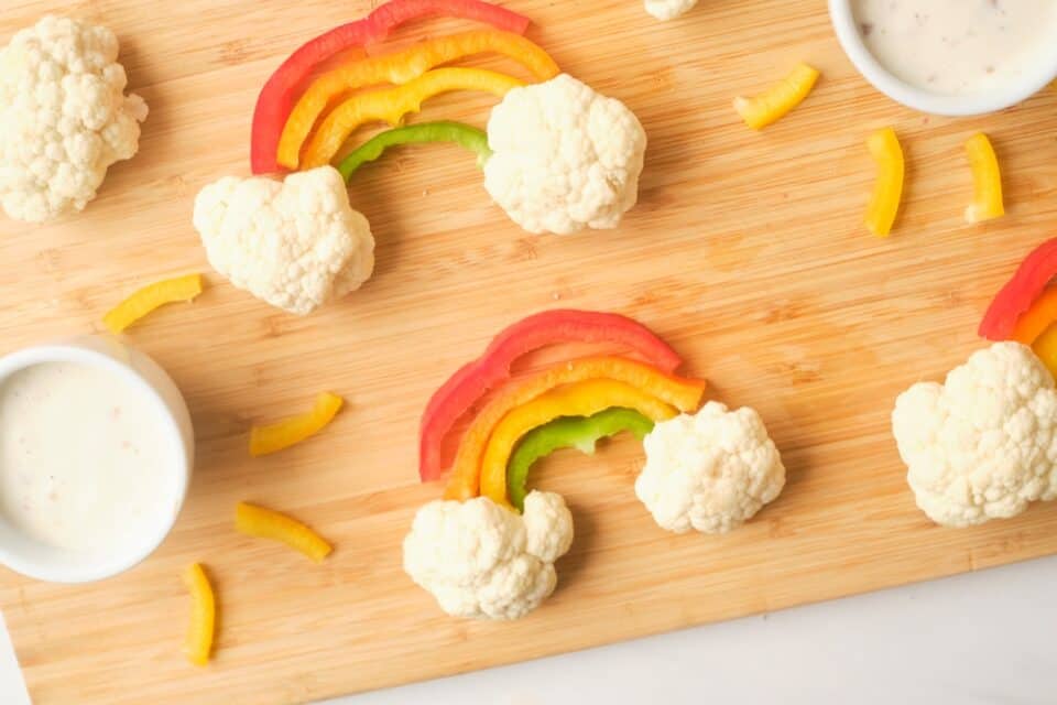 Easy Rainbow Veggie Snack