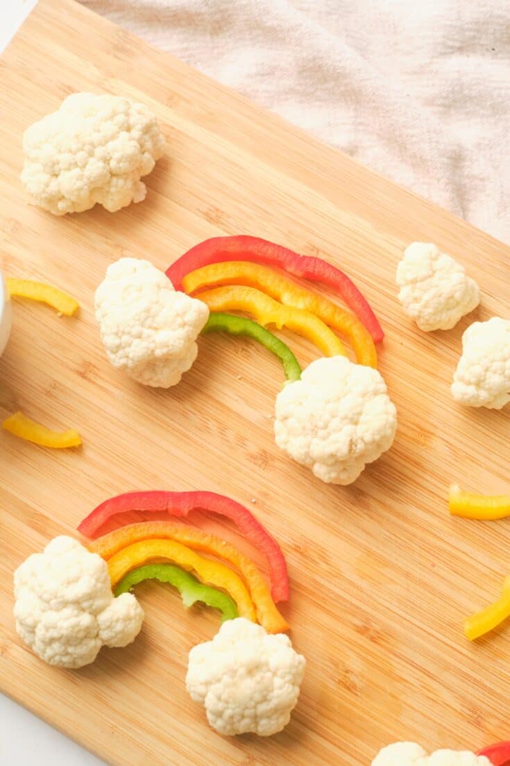Easy Rainbow Veggie Snack