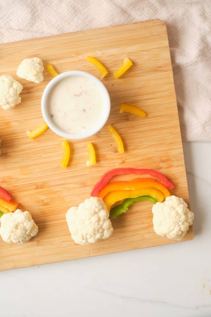 Easy Rainbow Veggie Snack