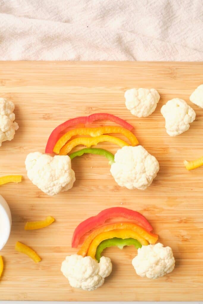 Easy Rainbow Veggie Snack