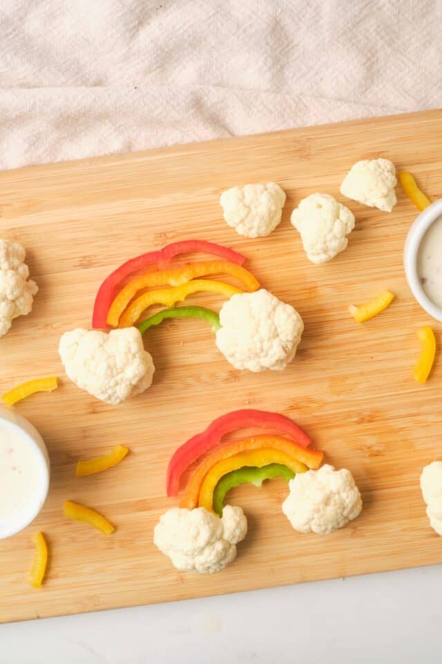 Easy Rainbow Veggie Snack