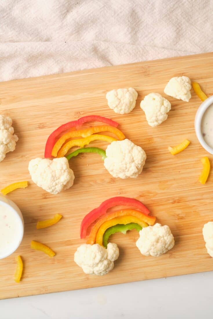 Easy Rainbow Veggie Snack
