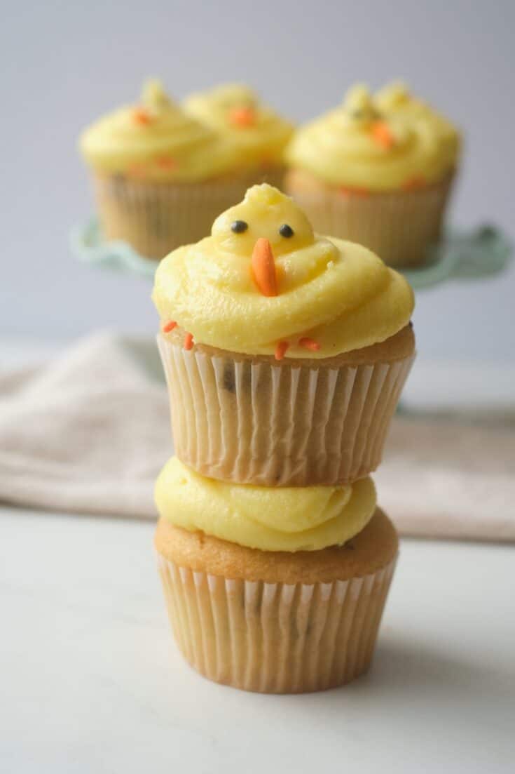 How To Make The Easiest Chick Cupcakes