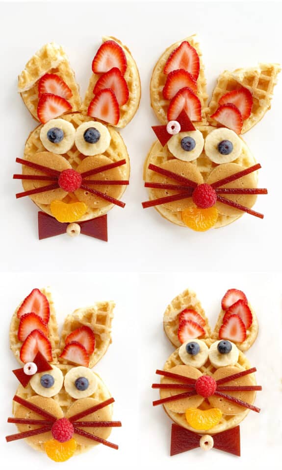 Make These Easter Bunny Waffles For A Cute Spring Breakfast