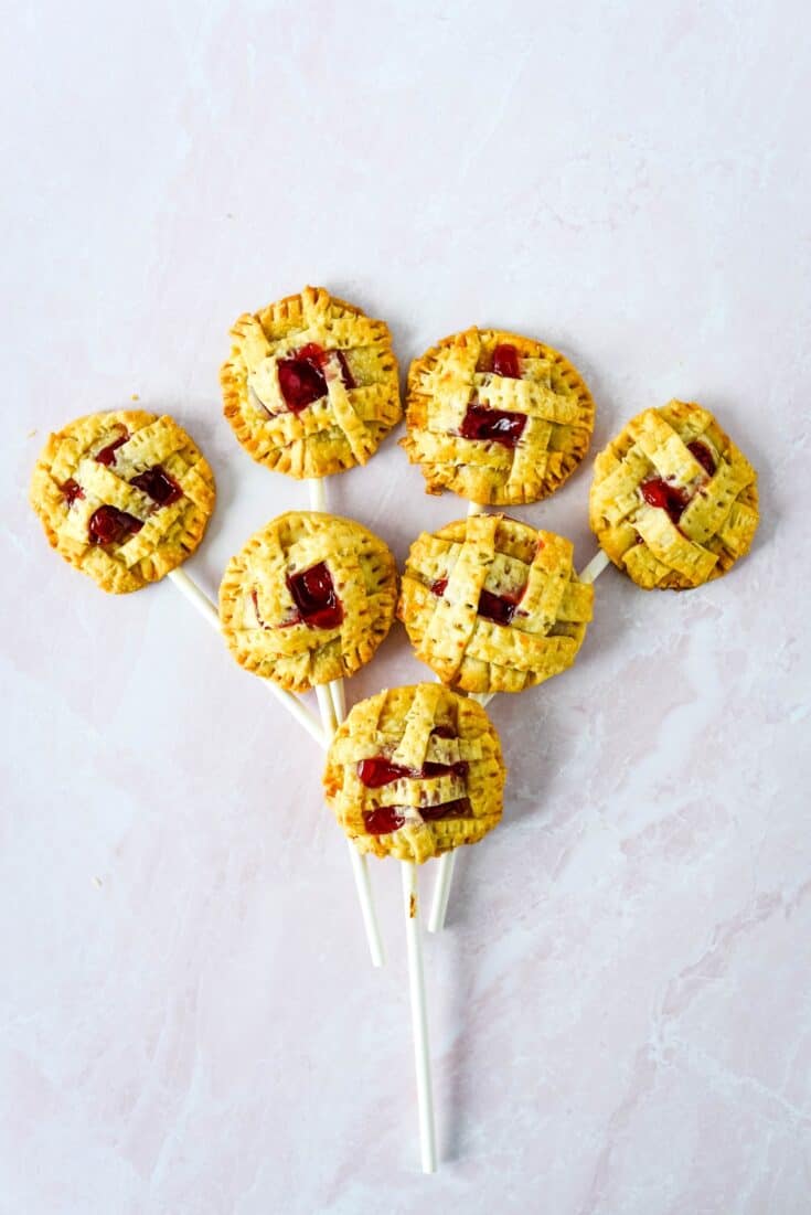 Easy and Cute Cherry Pie Pops Recipe - Just 3 Ingredients!