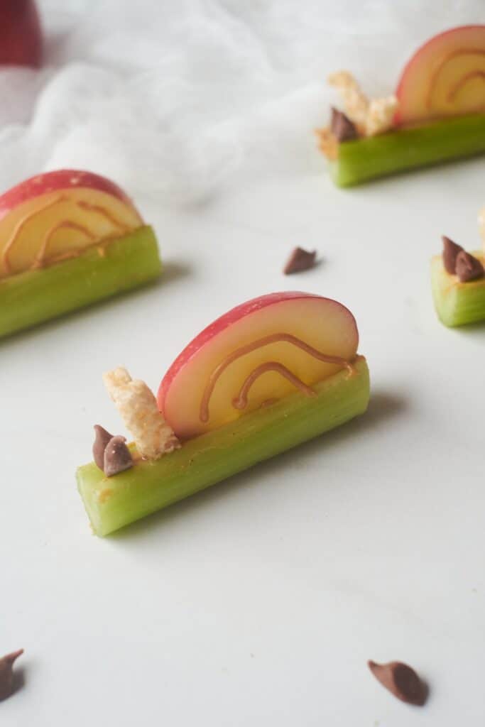 These Peanut Butter Snails Are An Easy and Healthy Snack