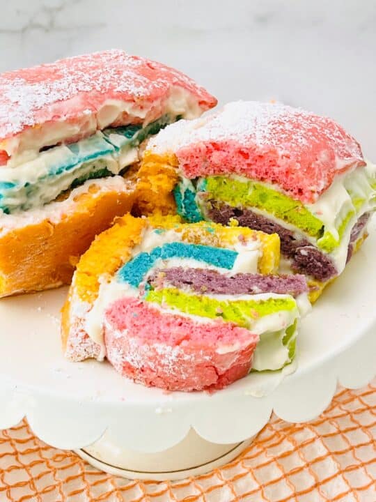 The Easiest Rainbow Roll Cake Recipe
