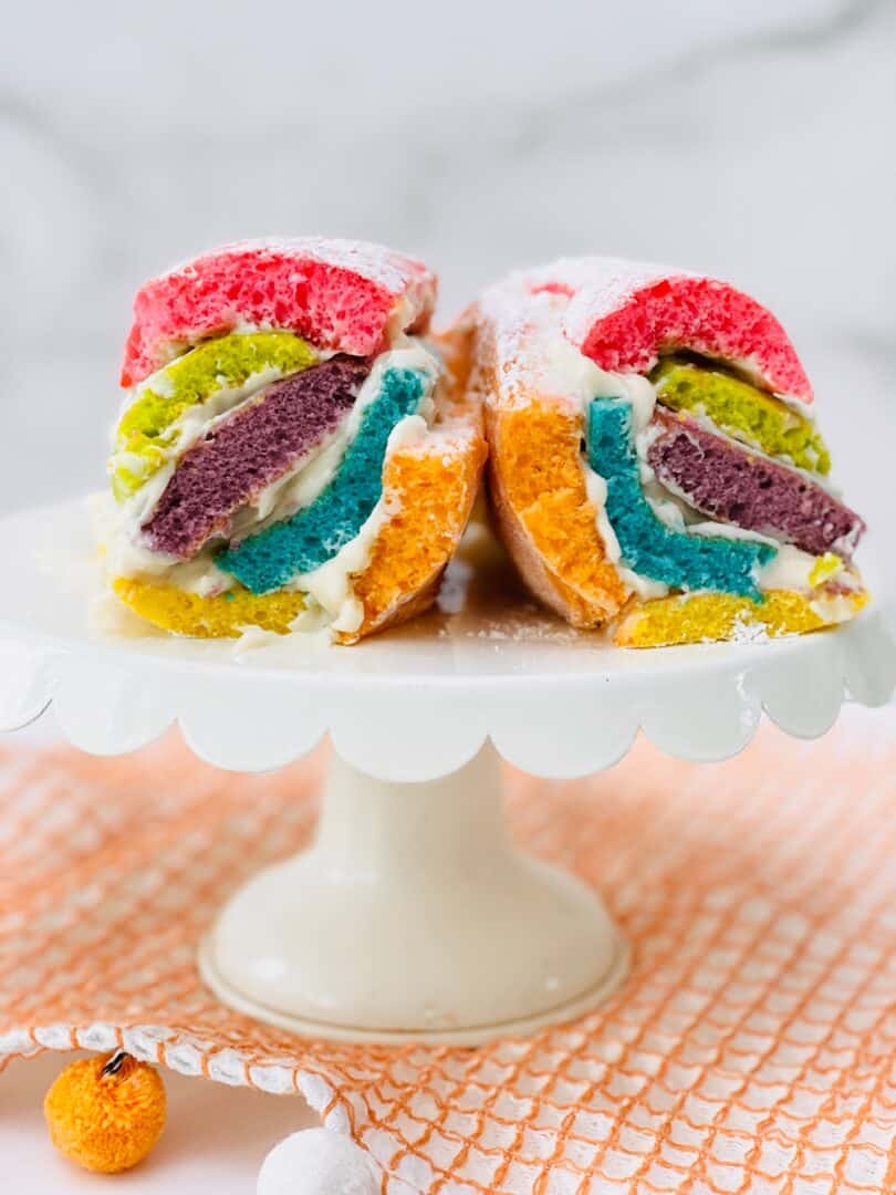 The Easiest Rainbow Roll Cake Recipe