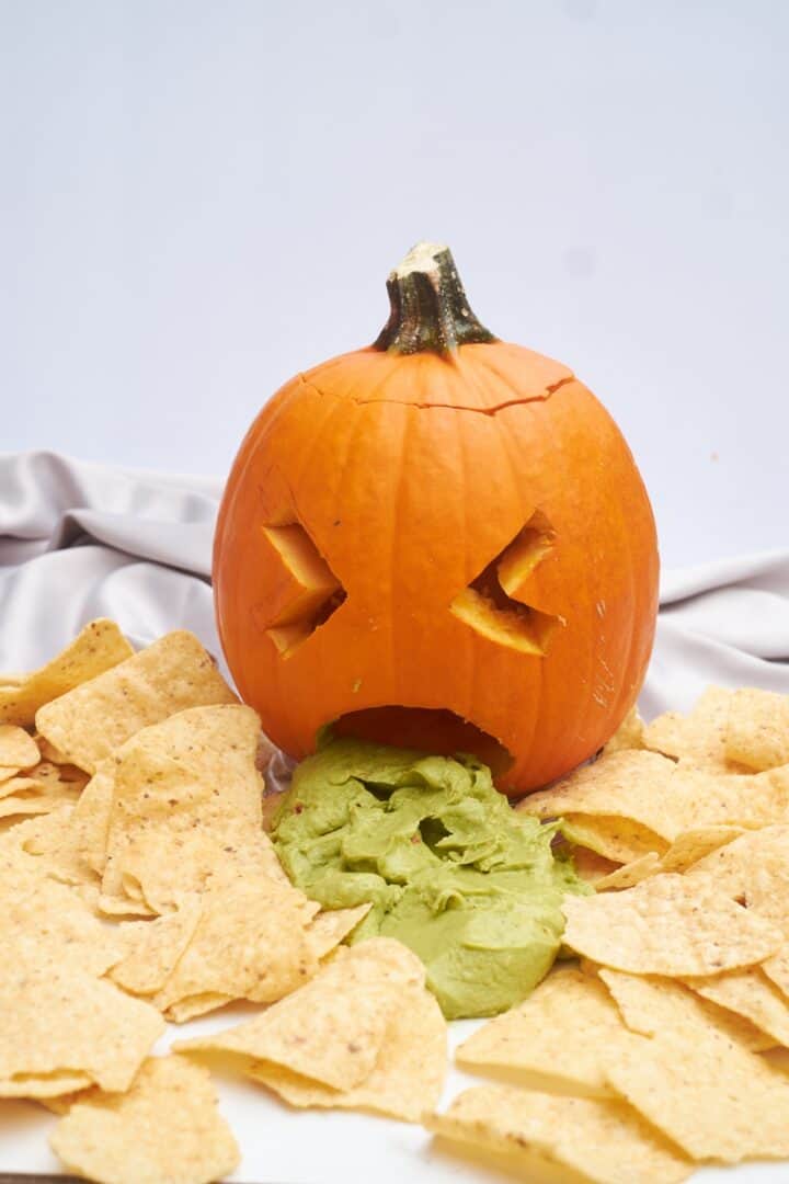 How to Make a Puking Pumpkin Guacamole for Halloween