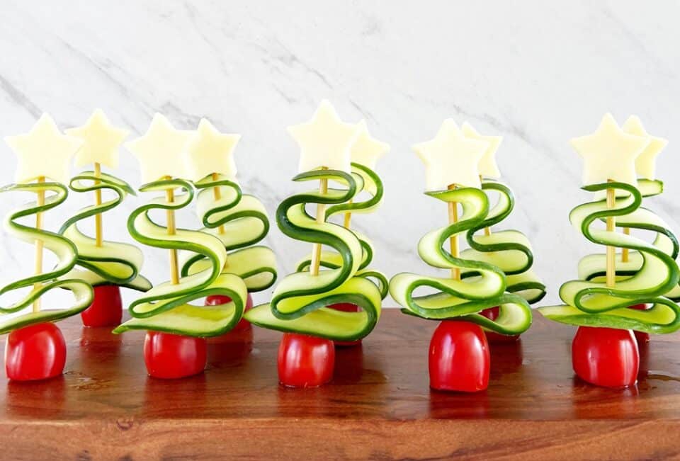 Christmas Tree Appetizers Are Both Healthy And Festive