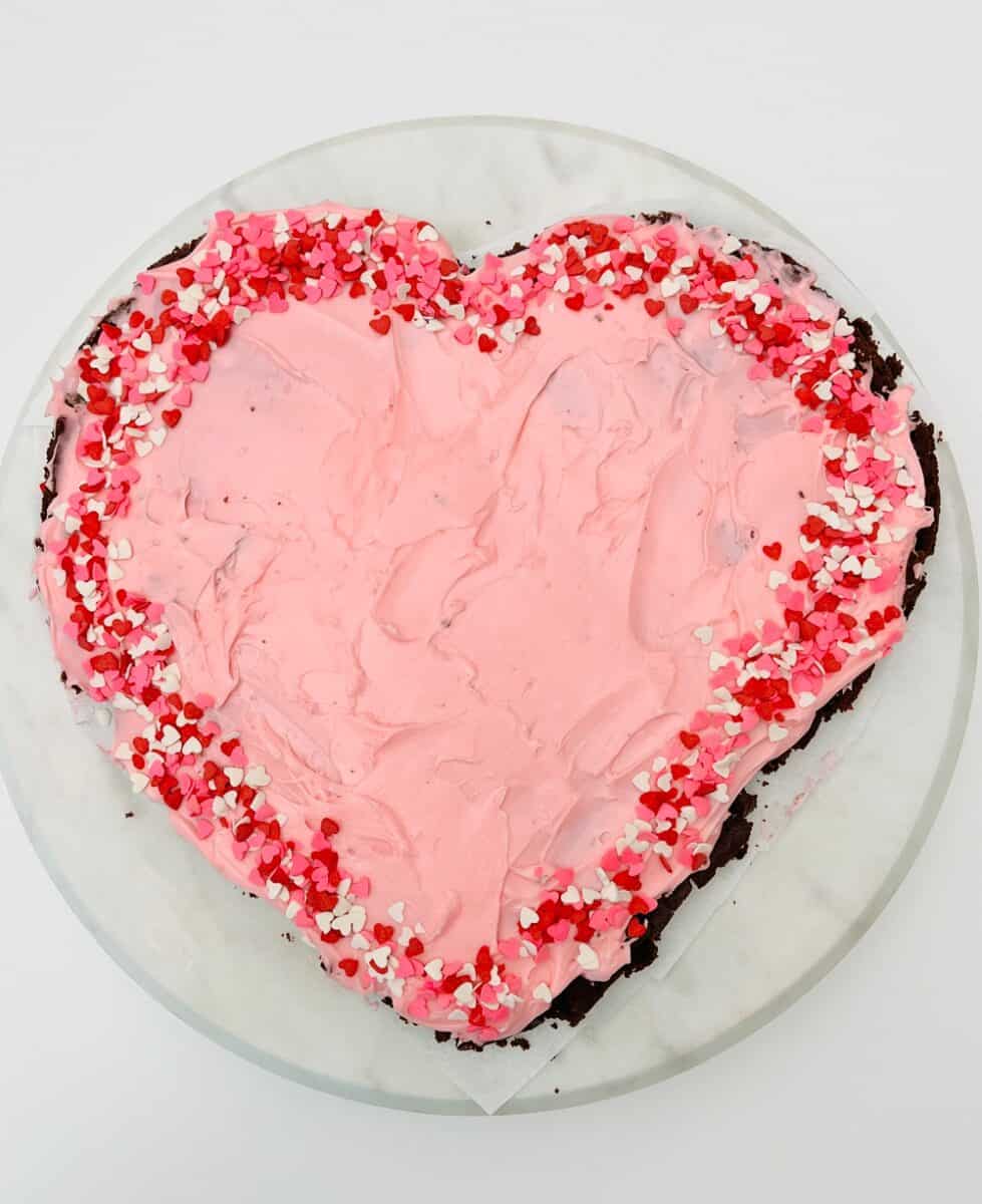 The Easiest Heart Shape Cake Hack