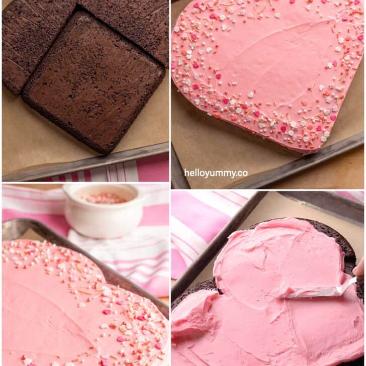 The Easiest Heart Shape Cake Hack