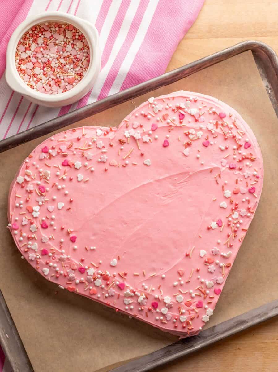 The Easiest Heart Shape Cake Hack