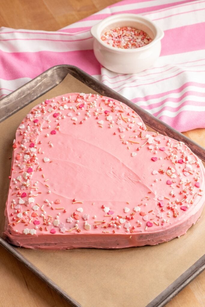 The Easiest Heart Shape Cake Hack