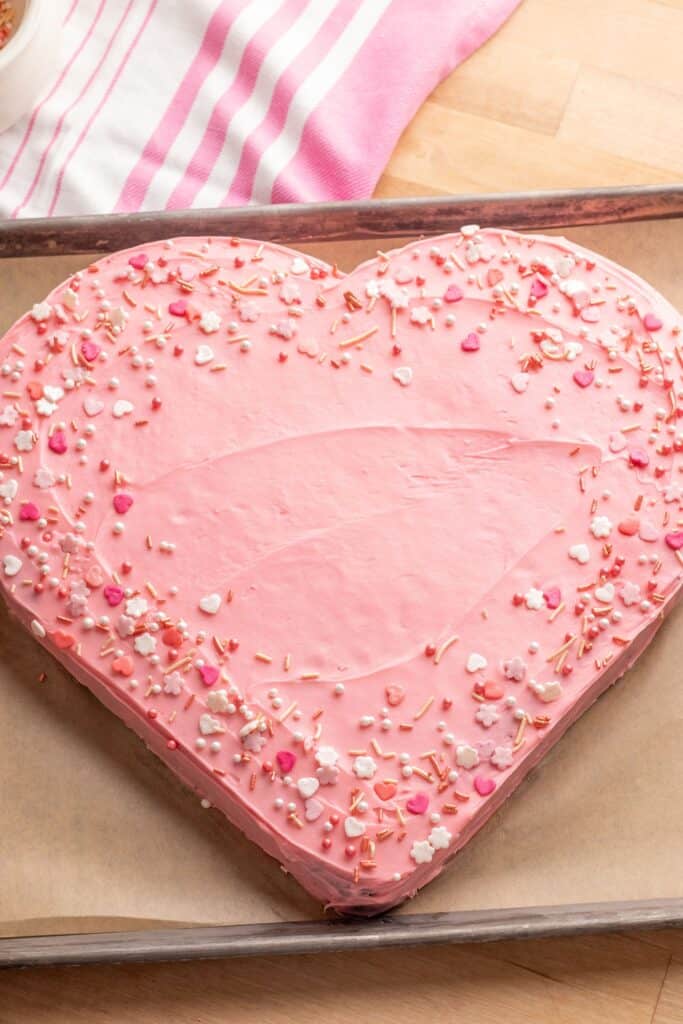 The Easiest Heart Shape Cake Hack