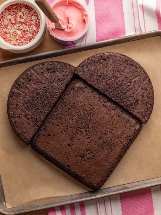 The Easiest Heart Shape Cake Hack