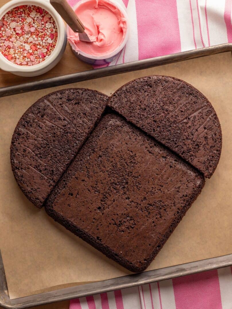 The Easiest Heart Shape Cake Hack